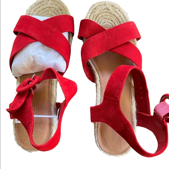 Halogen | Shoes | Halogen Brand New Nordstrom Red Wedge 75 | Poshmark